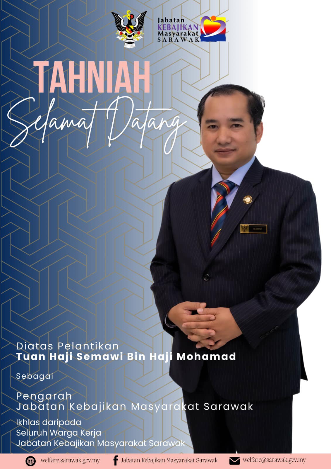 Announcement - Jabatan Kebajikan Masyarakat Sarawak